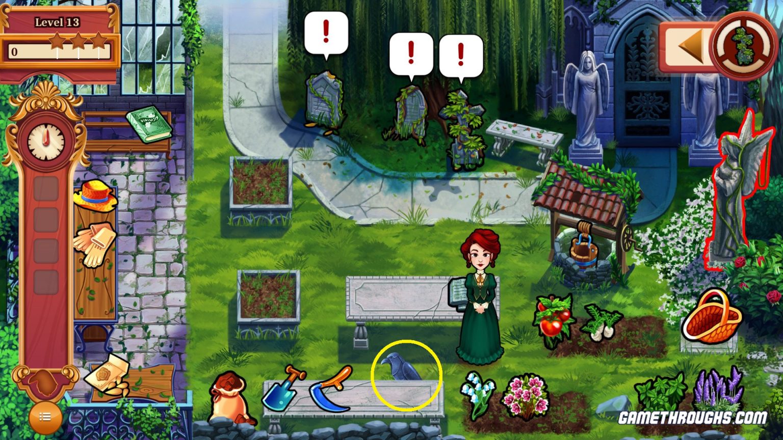 Scarlet's Haunted Hotel - All raven locations - GameThroughs